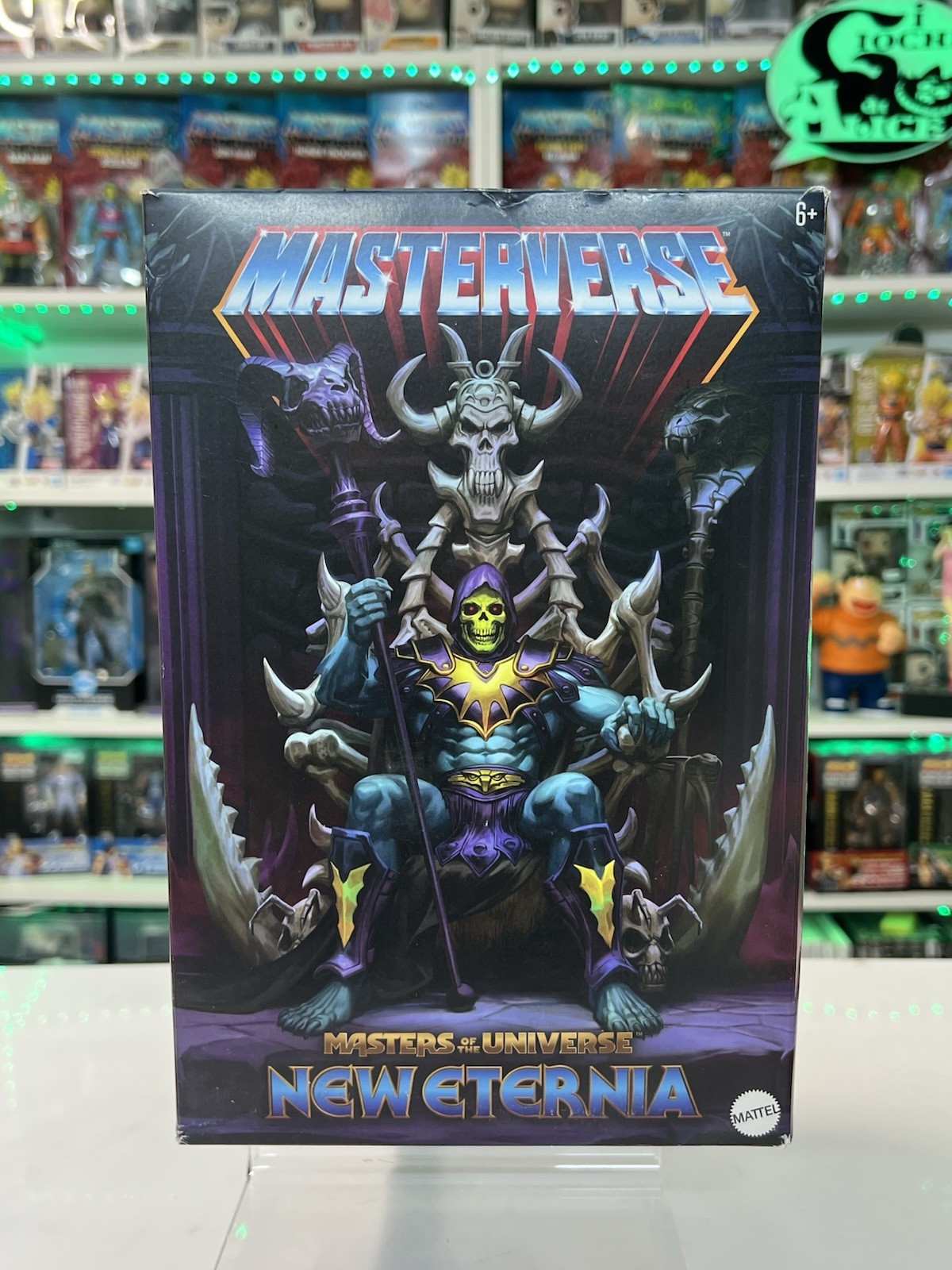 Mattel Masters of the Universe New Eternia - Skeletor & Throne Trono ...