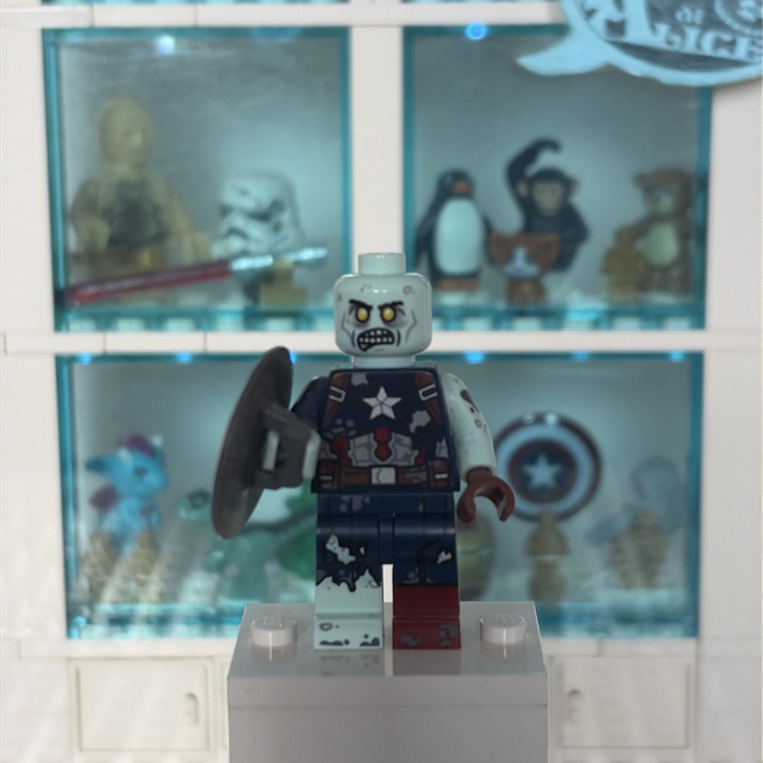LEGO Minifigure - Zombie Captain America colmar 09 - SUPER HERO ...